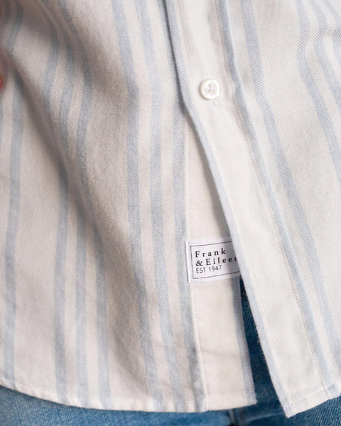 Frank & Eileen Eileen Relaxed Button Up Shirt in Multi Blue Stripe ...