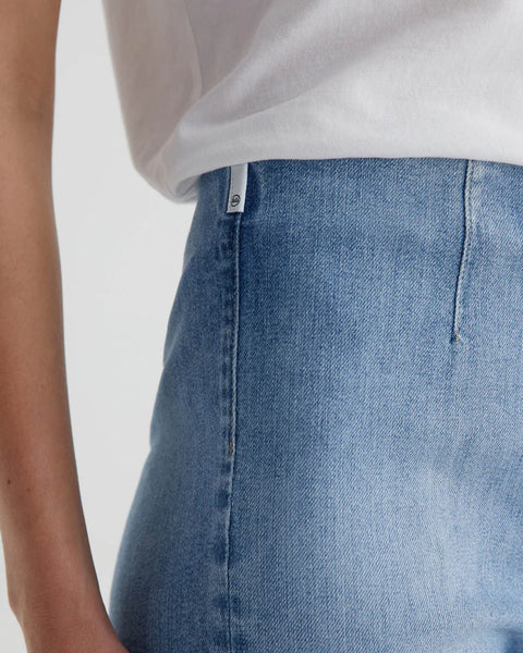 AG Jeans Mari Crop Pull On in Mirror - Bliss Boutiques